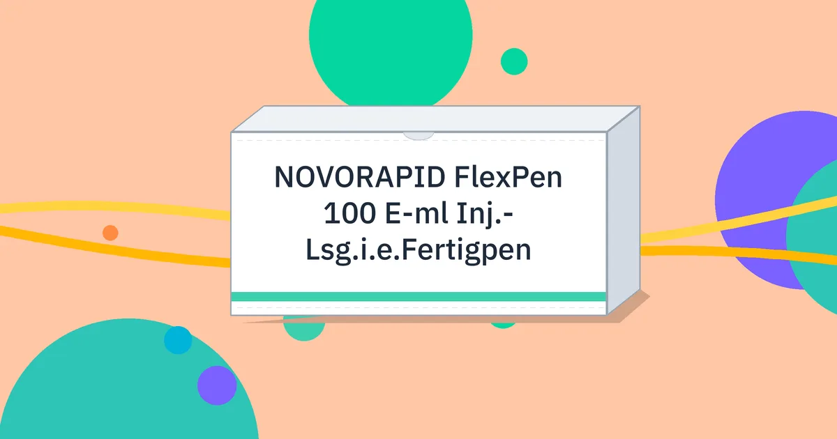 Symbolbild: Packung mit der Aufschrift NOVORAPID FlexPen 100 E-ml Inj.-Lsg.i.e.Fertigpen (PZN 18819924) – Verfügbarkeit und Bezug in Apotheken in Frankfurt am Main