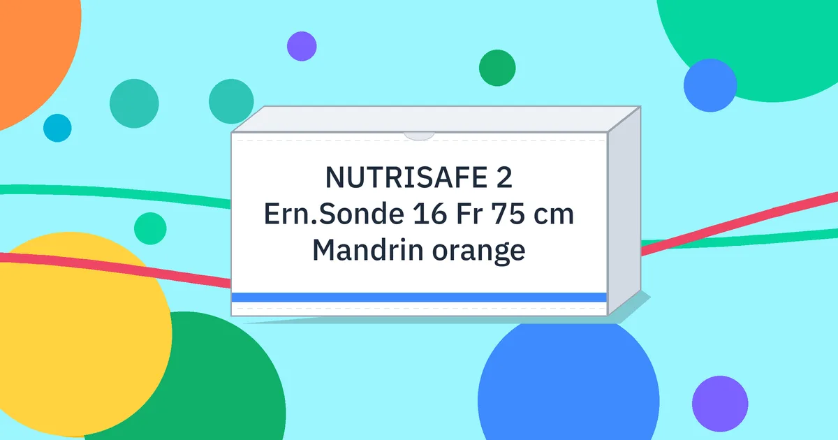 Symbolbild: Packung mit der Aufschrift NUTRISAFE 2 Ern.Sonde 16 Fr 75 cm Mandrin orange (PZN 12907604) – Verfügbarkeit und Bezug in Apotheken in Frankfurt am Main