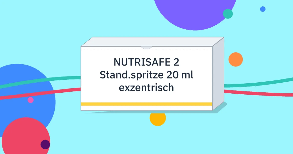 Symbolbild: Packung mit der Aufschrift NUTRISAFE 2 Stand.spritze 20 ml exzentrisch (PZN 09447062) – Verfügbarkeit und Bezug in Apotheken in Frankfurt am Main