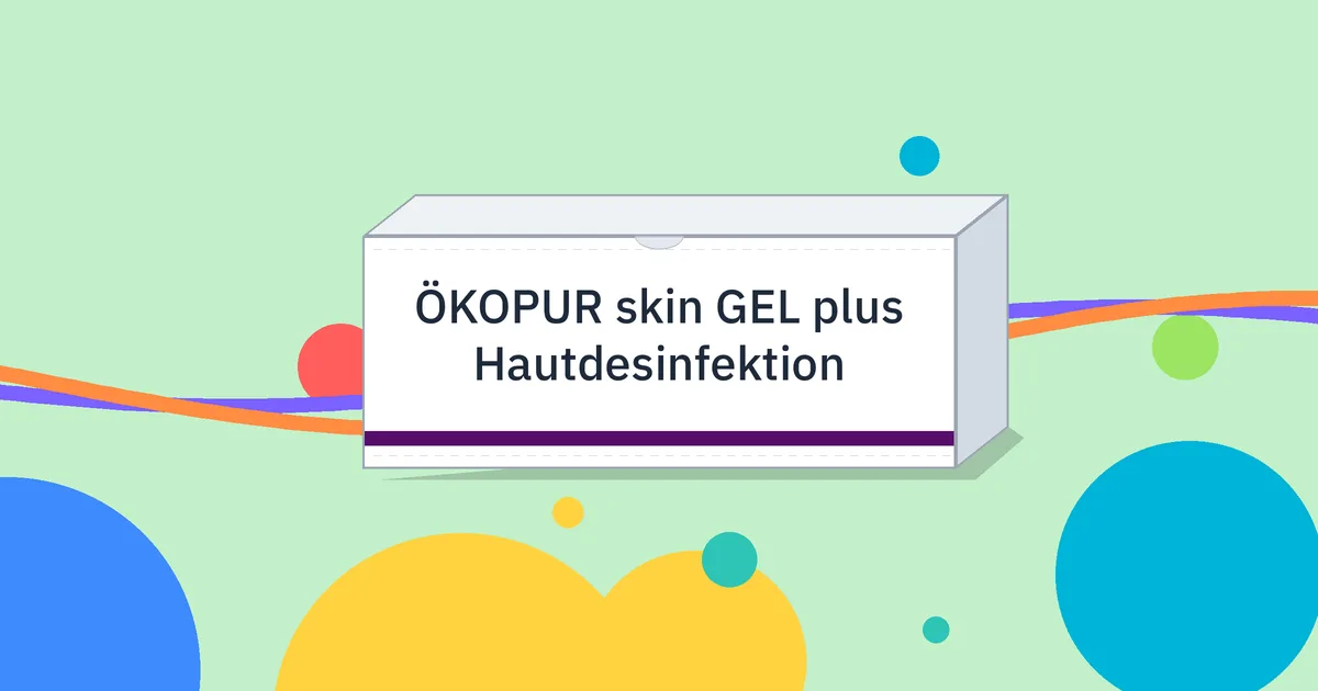 Symbolbild: Packung mit der Aufschrift ÖKOPUR skin GEL plus Hautdesinfektion (PZN 16901188) – Verfügbarkeit und Bezug in Apotheken in Frankfurt am Main