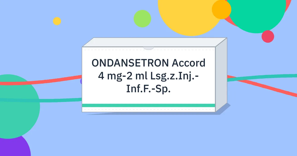 Symbolbild: Packung mit der Aufschrift ONDANSETRON Accord 4 mg-2 ml Lsg.z.Inj.-Inf.F.-Sp. (PZN 16764047) – Verfügbarkeit und Bezug in Apotheken in Frankfurt am Main