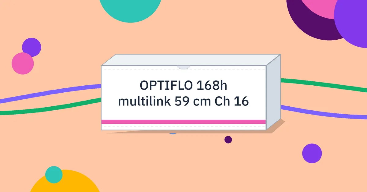 Symbolbild: Packung mit der Aufschrift OPTIFLO 168h multilink 59 cm Ch 16 (PZN 11649005) – Verfügbarkeit und Bezug in Apotheken in Frankfurt am Main