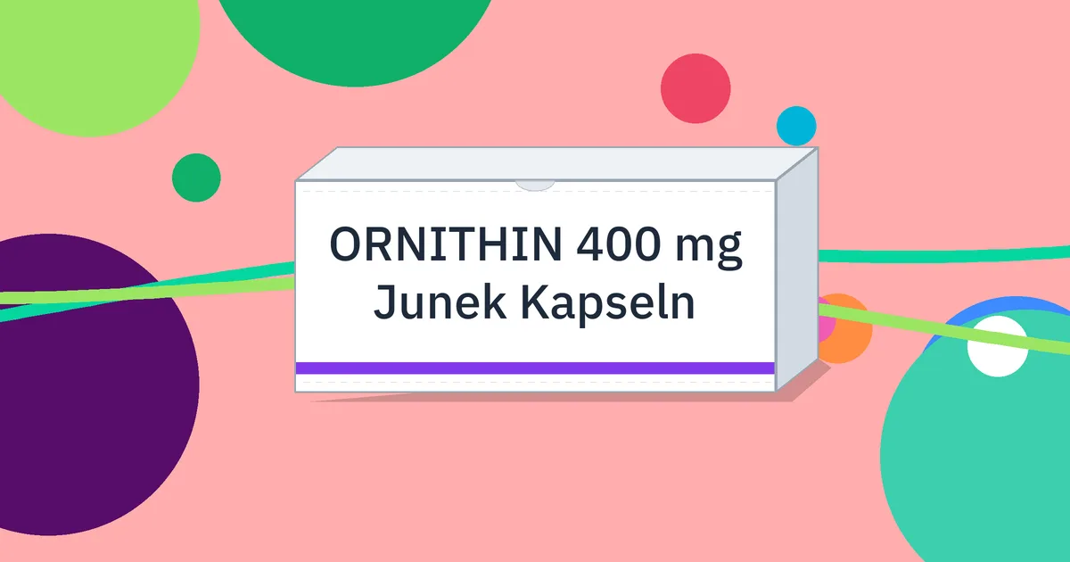 Symbolbild: Packung mit der Aufschrift ORNITHIN 400 mg Junek Kapseln (PZN 00135094) – Verfügbarkeit und Bezug in Apotheken in Frankfurt am Main