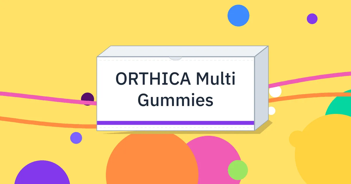 Symbolbild: Packung mit der Aufschrift ORTHICA Multi Gummies (PZN 19427155) – Verfügbarkeit und Bezug in Apotheken in Frankfurt am Main