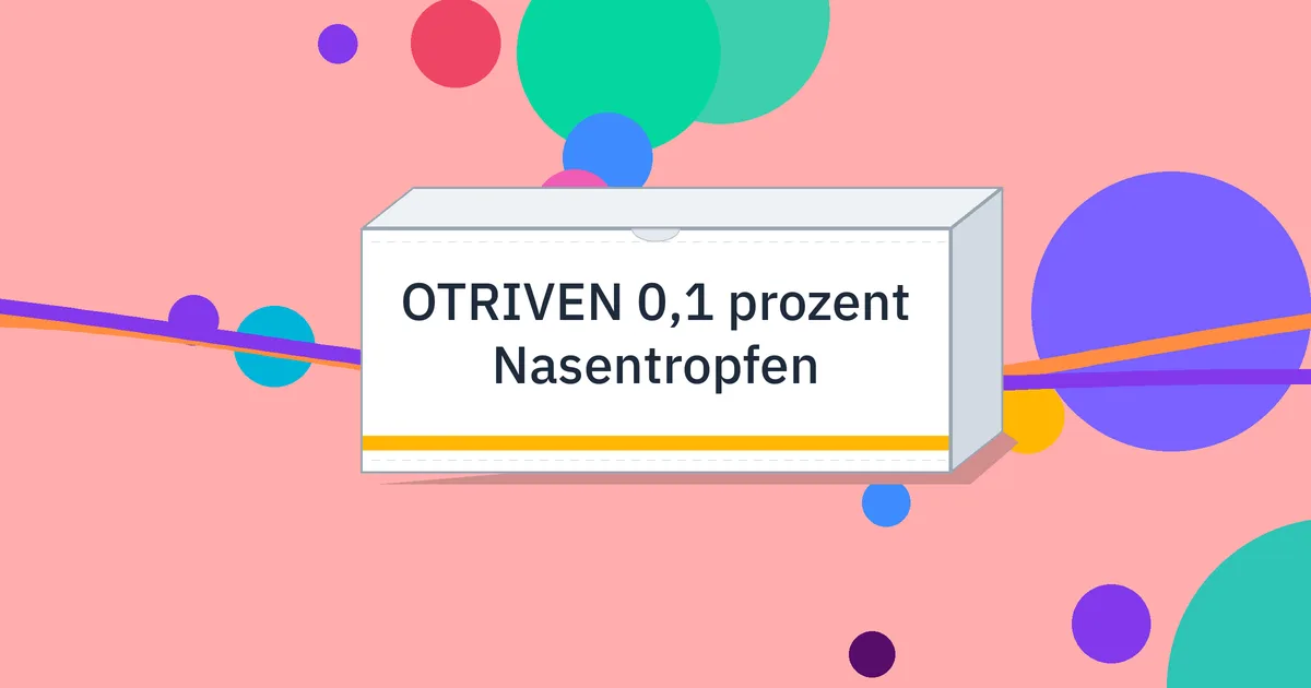 Symbolbild: Packung mit der Aufschrift OTRIVEN 0,1 prozent Nasentropfen (PZN 00753716) – Verfügbarkeit und Bezug in Apotheken in Frankfurt am Main