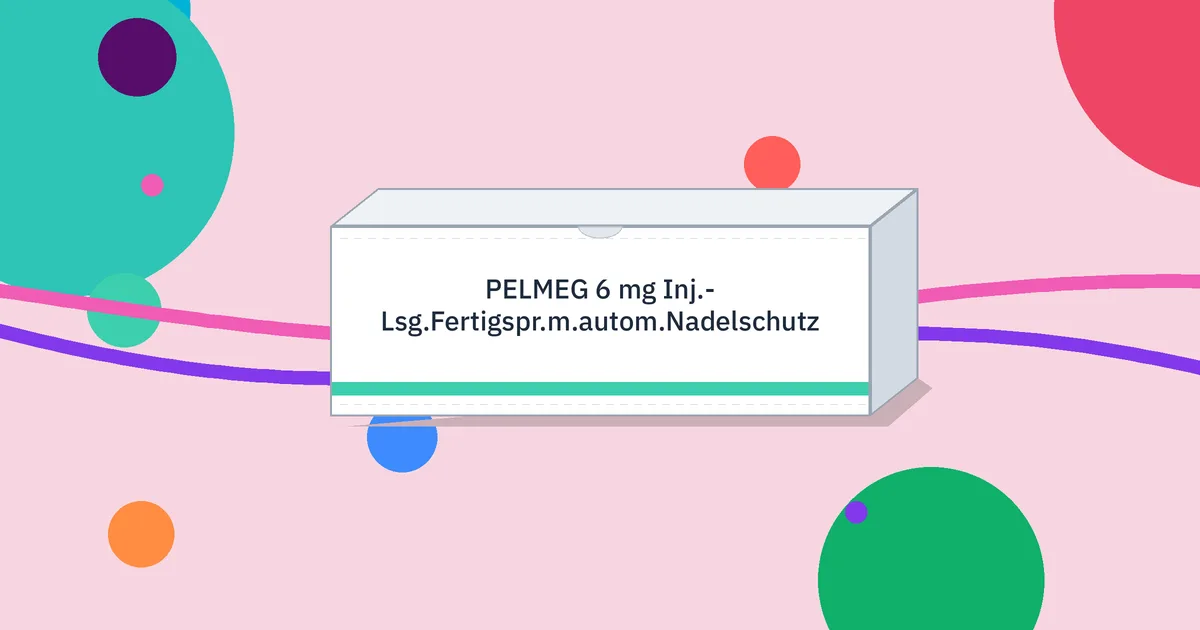 Symbolbild: Packung mit der Aufschrift PELMEG 6 mg Inj.-Lsg.Fertigspr.m.autom.Nadelschutz (PZN 16754178) – Verfügbarkeit und Bezug in Apotheken in Frankfurt am Main