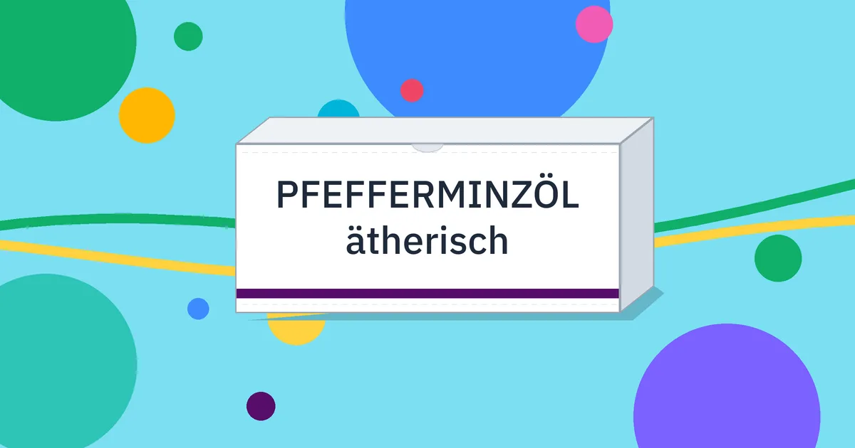 Symbolbild: Packung mit der Aufschrift PFEFFERMINZÖL ätherisch (PZN 15295076) – Verfügbarkeit und Bezug in Apotheken in Frankfurt am Main
