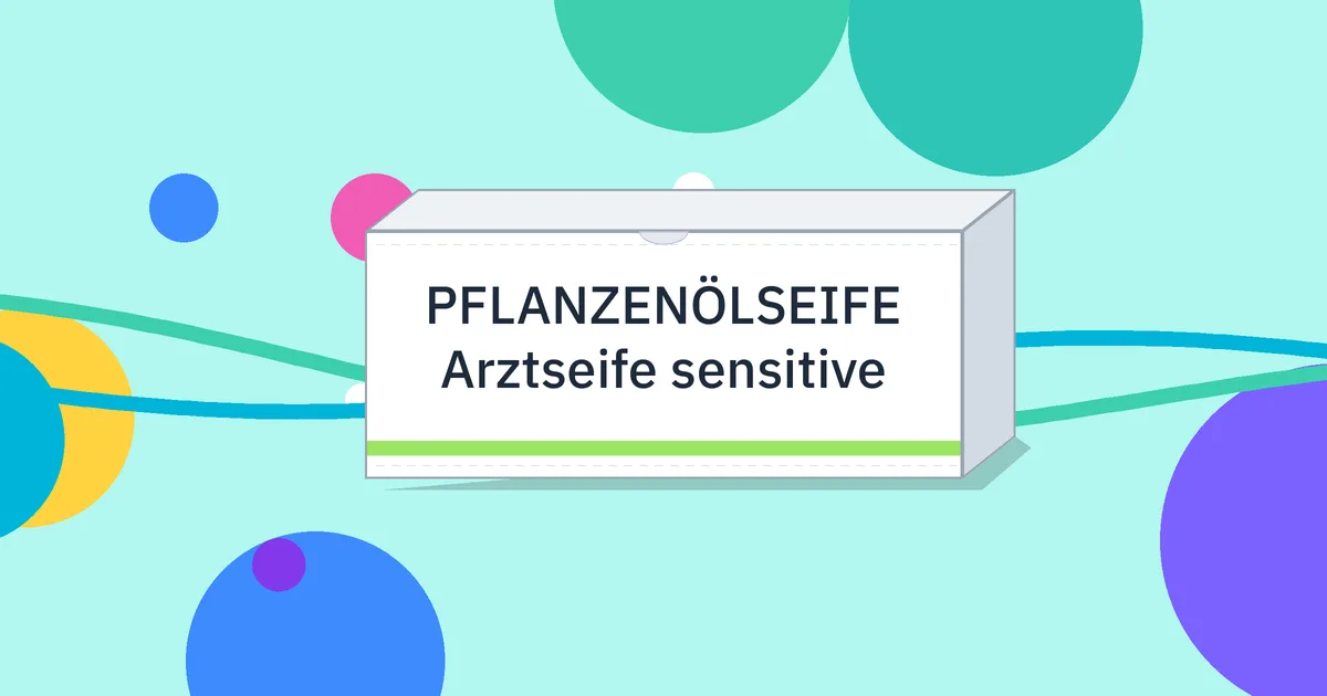 Symbolbild: Packung mit der Aufschrift PFLANZENÖLSEIFE Arztseife sensitive (PZN 00253072) – Verfügbarkeit und Bezug in Apotheken in Frankfurt am Main
