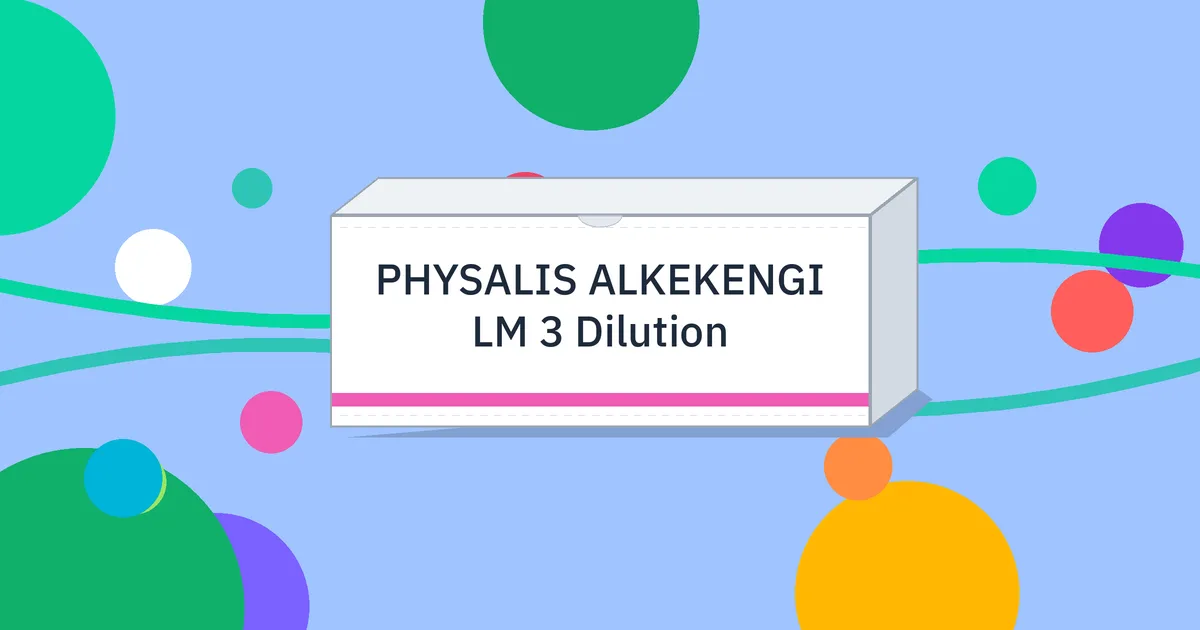 Symbolbild: Packung mit der Aufschrift PHYSALIS ALKEKENGI LM 3 Dilution (PZN 13639608) – Verfügbarkeit und Bezug in Apotheken in Frankfurt am Main