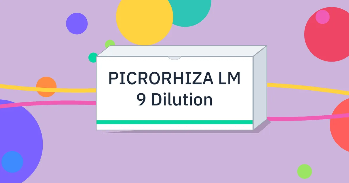 Symbolbild: Packung mit der Aufschrift PICRORHIZA LM 9 Dilution (PZN 13641545) – Verfügbarkeit und Bezug in Apotheken in Frankfurt am Main
