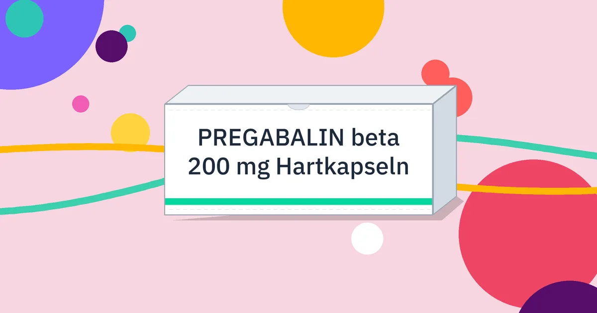 Symbolbild: Packung mit der Aufschrift PREGABALIN beta 200 mg Hartkapseln (PZN 12740506) – Verfügbarkeit und Bezug in Apotheken in Frankfurt am Main