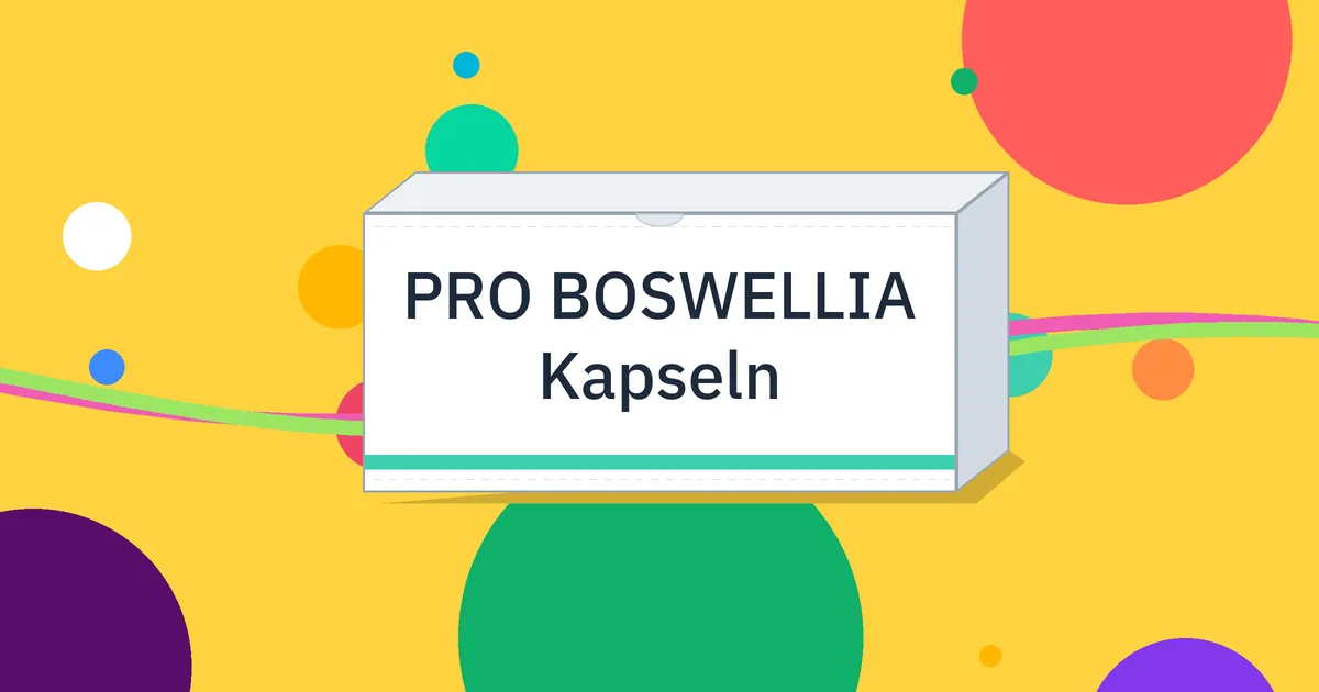 Symbolbild: Packung mit der Aufschrift PRO BOSWELLIA Kapseln (PZN 19235711) – Verfügbarkeit und Bezug in Apotheken in Frankfurt am Main