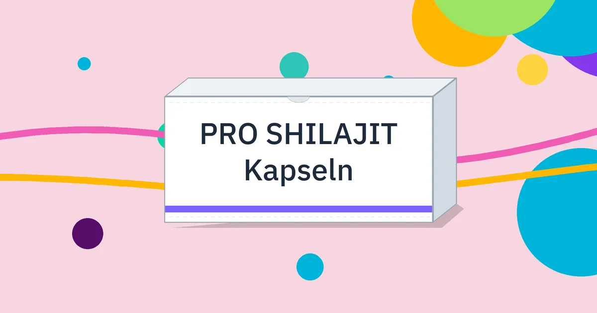 Symbolbild: Packung mit der Aufschrift PRO SHILAJIT Kapseln (PZN 19235303) – Verfügbarkeit und Bezug in Apotheken in Frankfurt am Main