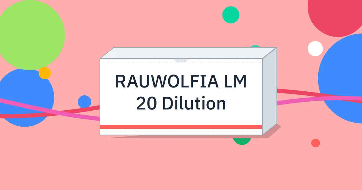 Symbolbild: Packung mit der Aufschrift RAUWOLFIA LM 20 Dilution (PZN 13046759) – Verfügbarkeit und Bezug in Apotheken in Frankfurt am Main