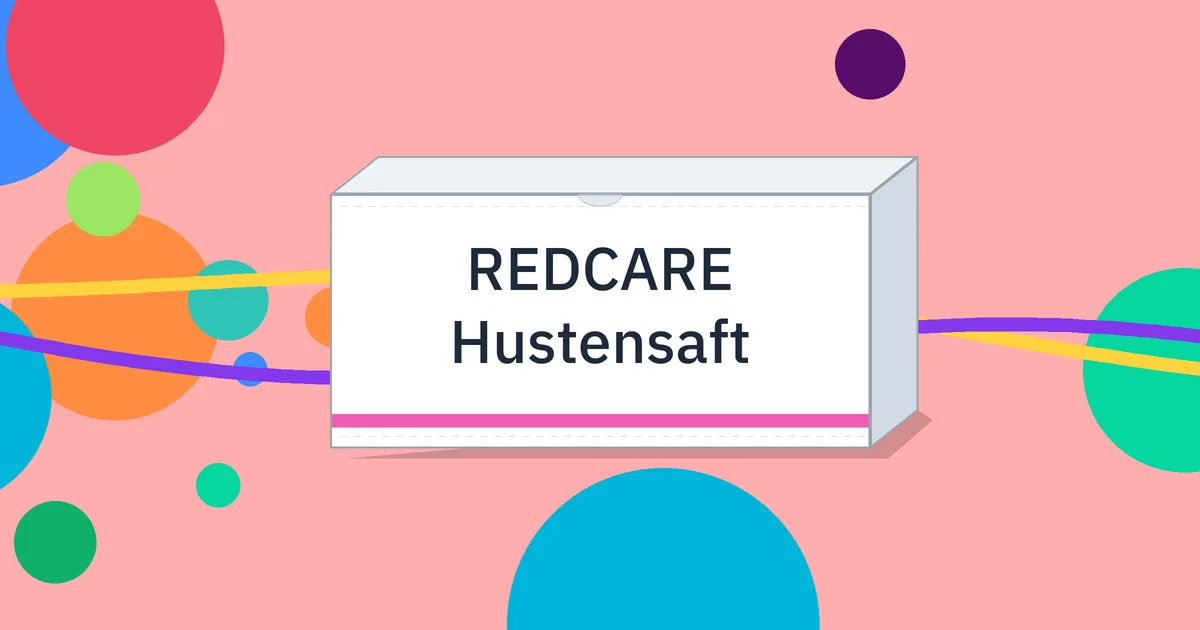 Symbolbild: Packung mit der Aufschrift REDCARE Hustensaft (PZN 19882020) – Verfügbarkeit und Bezug in Apotheken in Frankfurt am Main