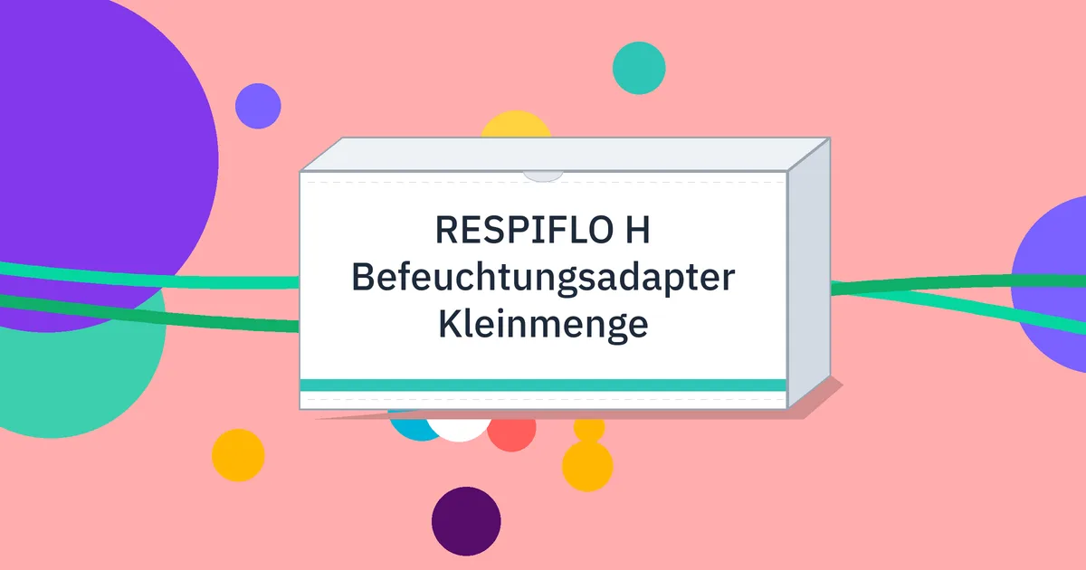 Symbolbild: Packung mit der Aufschrift RESPIFLO H Befeuchtungsadapter Kleinmenge (PZN 00508402) – Verfügbarkeit und Bezug in Apotheken in Frankfurt am Main
