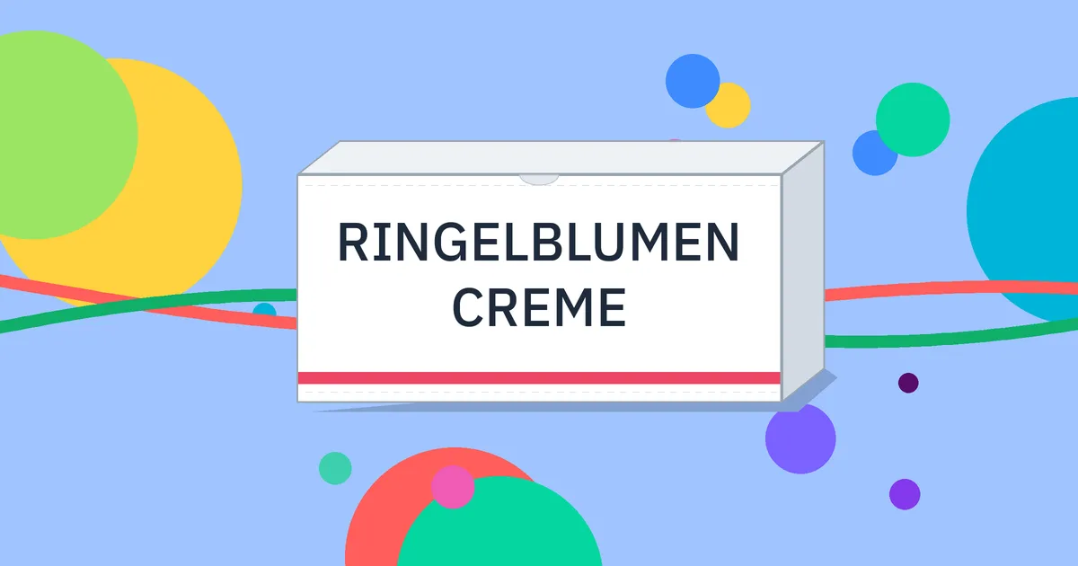 Symbolbild: Packung mit der Aufschrift RINGELBLUMEN CREME (PZN 01998302) – Verfügbarkeit und Bezug in Apotheken in Frankfurt am Main