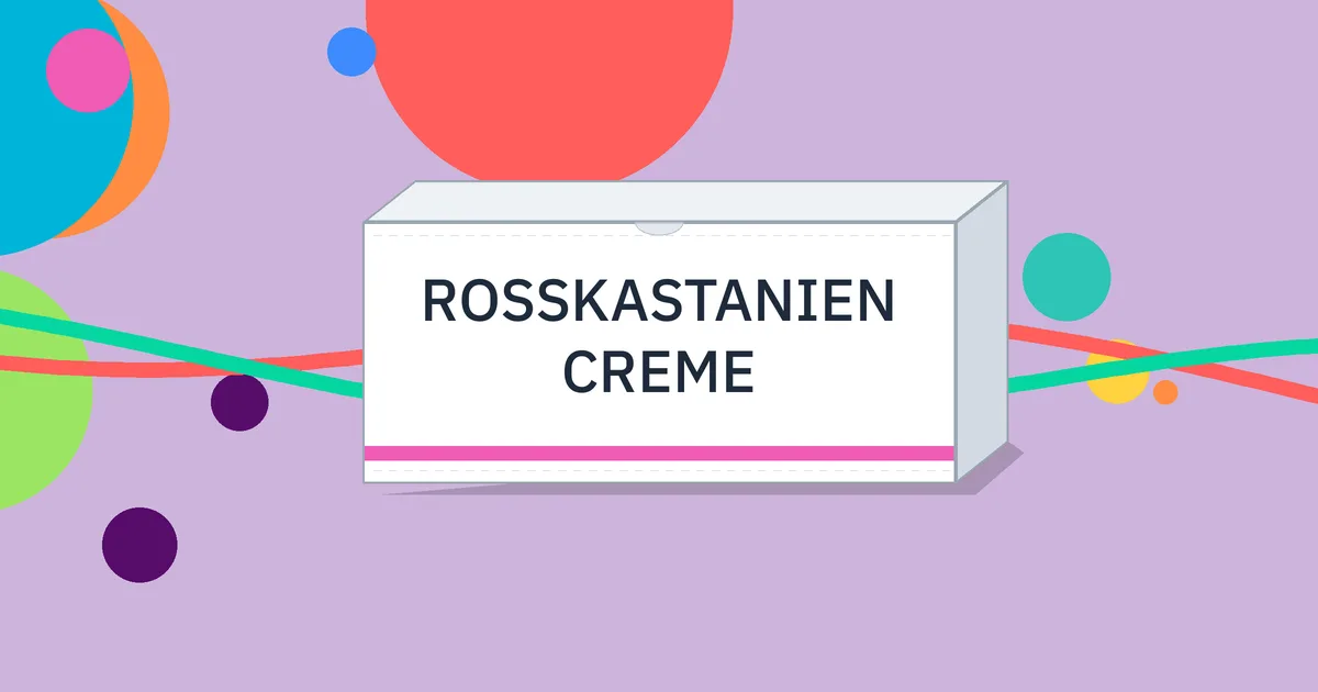 Symbolbild: Packung mit der Aufschrift ROSSKASTANIEN CREME (PZN 07414963) – Verfügbarkeit und Bezug in Apotheken in Frankfurt am Main