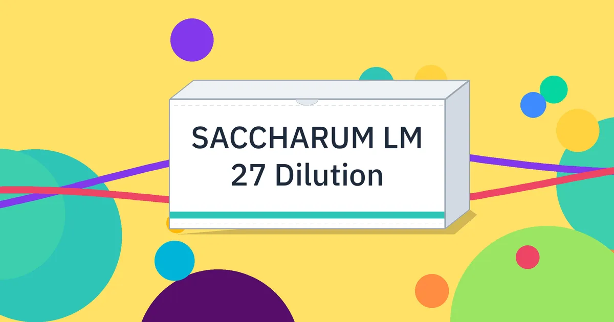 Symbolbild: Packung mit der Aufschrift SACCHARUM LM 27 Dilution (PZN 13176456) – Verfügbarkeit und Bezug in Apotheken in Frankfurt am Main