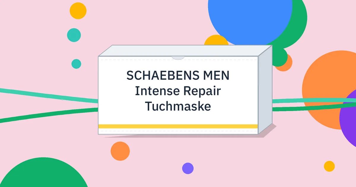 Symbolbild: Packung mit der Aufschrift SCHAEBENS MEN Intense Repair Tuchmaske (PZN 19342401) – Verfügbarkeit und Bezug in Apotheken in Frankfurt am Main