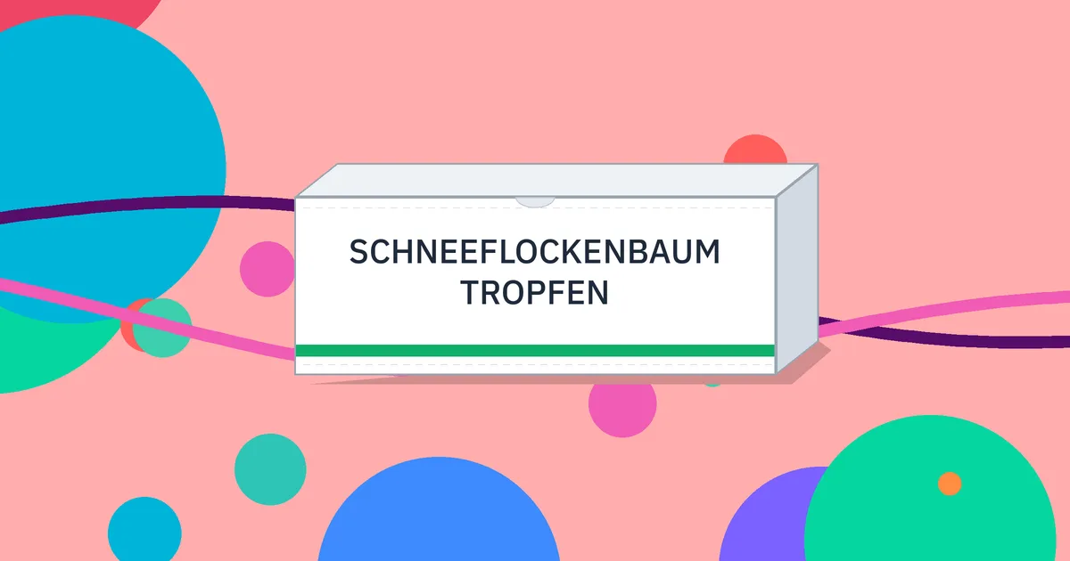 Symbolbild: Packung mit der Aufschrift SCHNEEFLOCKENBAUM TROPFEN (PZN 15231248) – Verfügbarkeit und Bezug in Apotheken in Frankfurt am Main