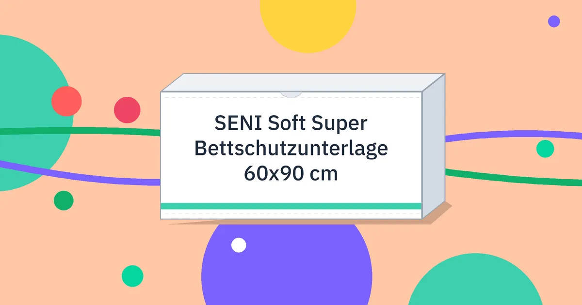 Symbolbild: Packung mit der Aufschrift SENI Soft Super Bettschutzunterlage 60x90 cm (PZN 17169536) – Verfügbarkeit und Bezug in Apotheken in Frankfurt am Main