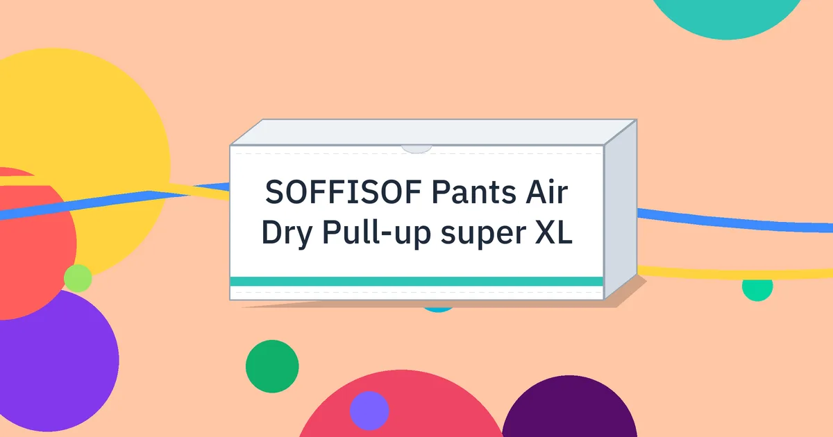Symbolbild: Packung mit der Aufschrift SOFFISOF Pants Air Dry Pull-up super XL (PZN 15620228) – Verfügbarkeit und Bezug in Apotheken in Frankfurt am Main