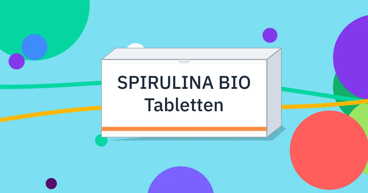 Symbolbild: Packung mit der Aufschrift SPIRULINA BIO Tabletten (PZN 00819740) – Verfügbarkeit und Bezug in Apotheken in Frankfurt am Main