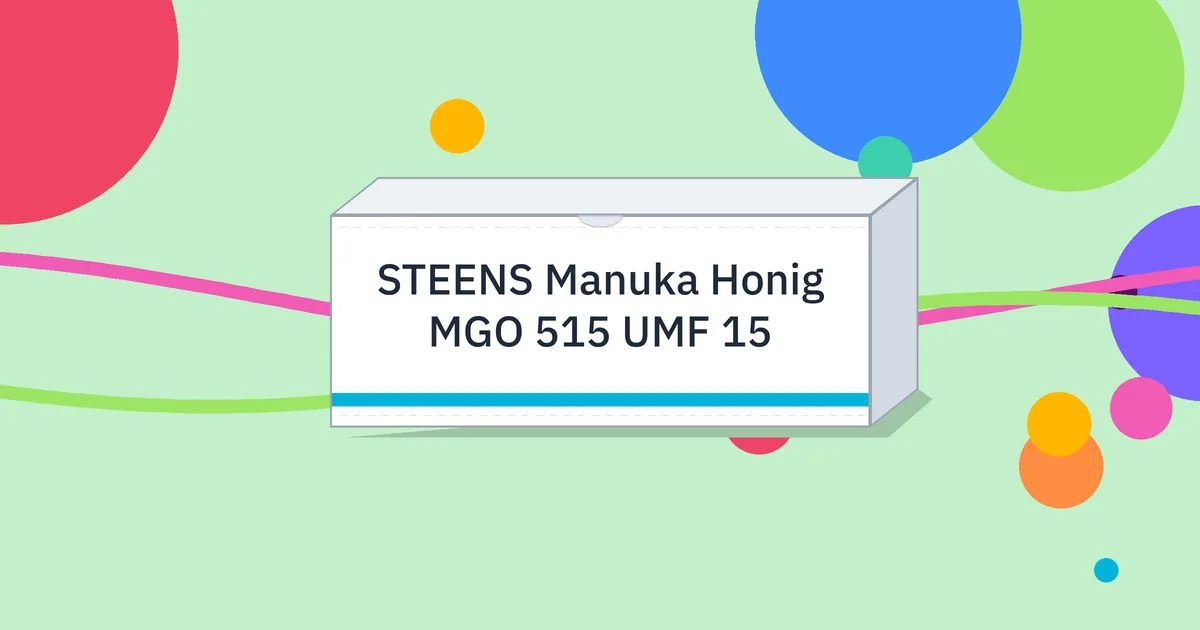 Symbolbild: Packung mit der Aufschrift STEENS Manuka Honig MGO 515 UMF 15 (PZN 18862512) – Verfügbarkeit und Bezug in Apotheken in Frankfurt am Main