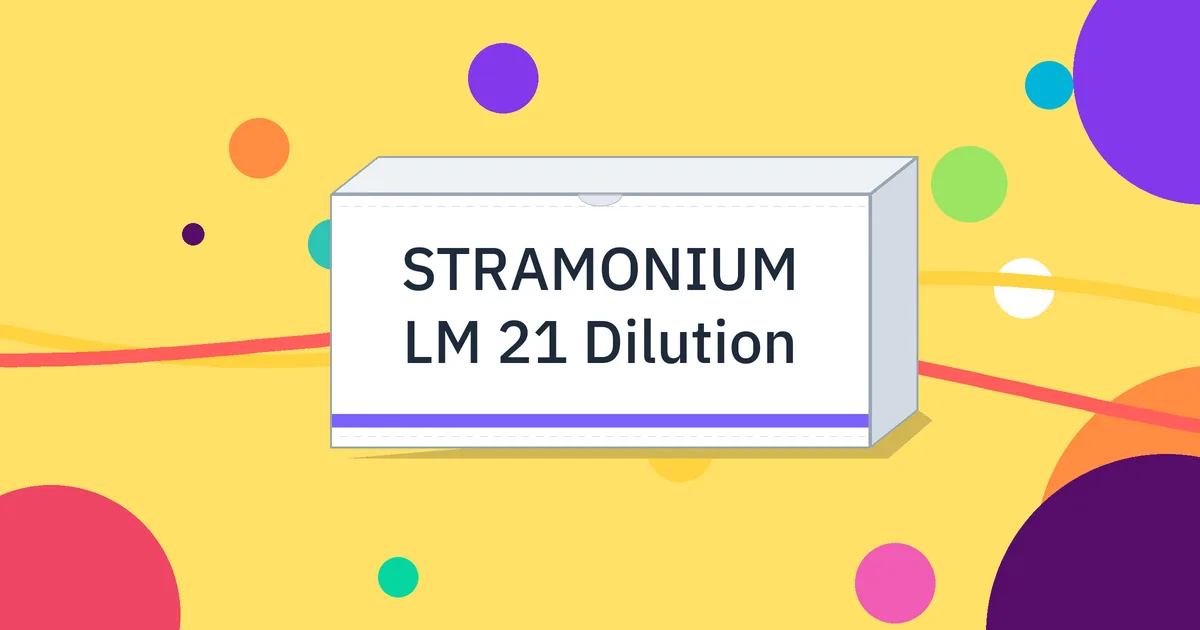 Symbolbild: Packung mit der Aufschrift STRAMONIUM LM 21 Dilution (PZN 13201935) – Verfügbarkeit und Bezug in Apotheken in Frankfurt am Main