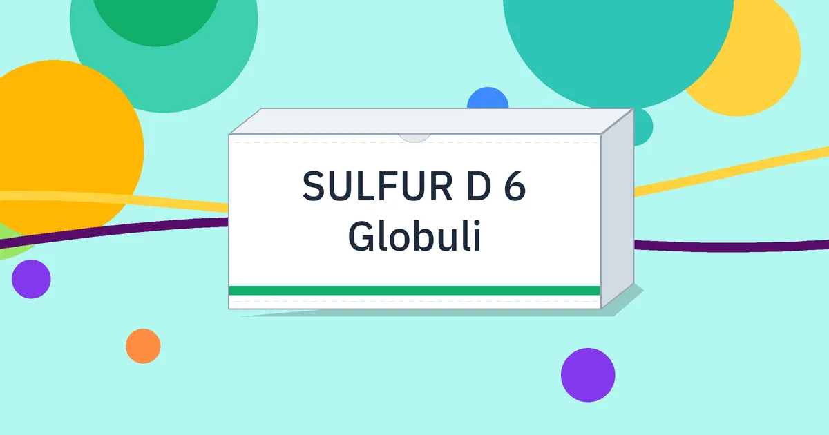 Symbolbild: Packung mit der Aufschrift SULFUR D 6 Globuli (PZN 00909420) – Verfügbarkeit und Bezug in Apotheken in Frankfurt am Main