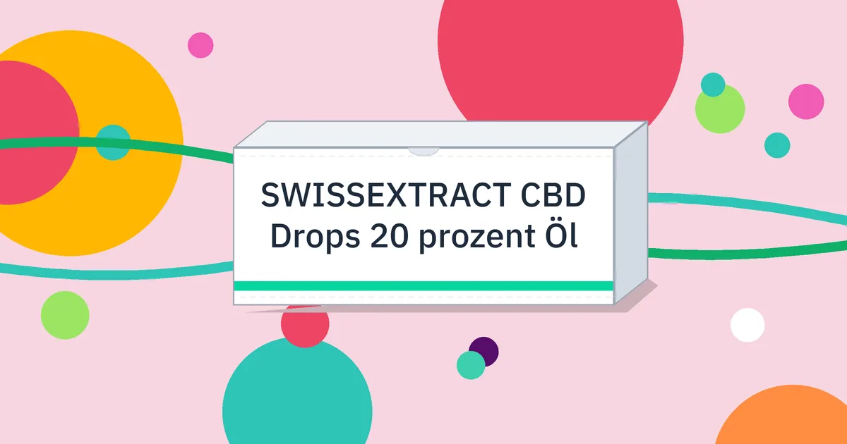 Symbolbild: Packung mit der Aufschrift SWISSEXTRACT CBD Drops 20 prozent Öl (PZN 20694996) – Verfügbarkeit und Bezug in Apotheken in Frankfurt am Main