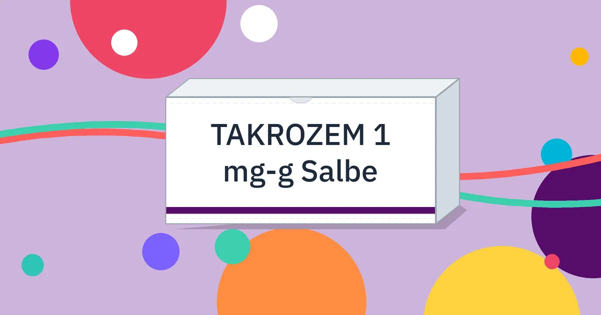 Symbolbild: Packung mit der Aufschrift TAKROZEM 1 mg-g Salbe (PZN 18290501) – Verfügbarkeit und Bezug in Apotheken in Frankfurt am Main