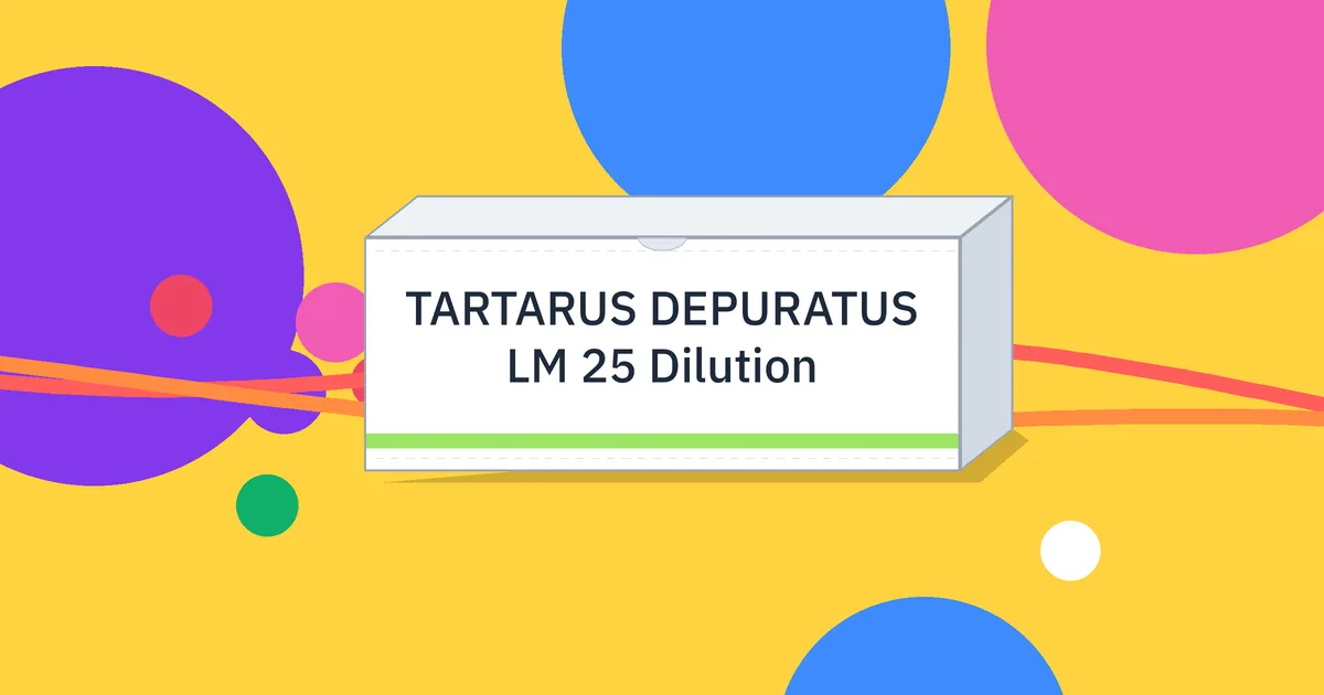 Symbolbild: Packung mit der Aufschrift TARTARUS DEPURATUS LM 25 Dilution (PZN 13688469) – Verfügbarkeit und Bezug in Apotheken in Frankfurt am Main