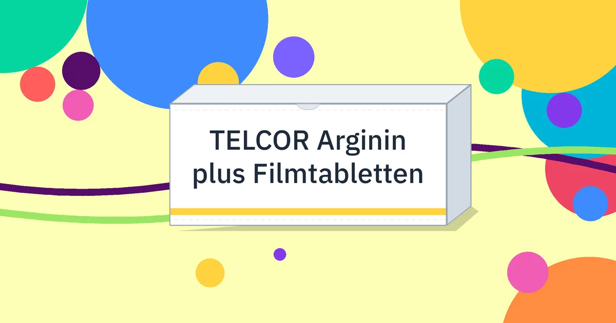 Symbolbild: Packung mit der Aufschrift TELCOR Arginin plus Filmtabletten (PZN 03104757) – Verfügbarkeit und Bezug in Apotheken in Frankfurt am Main