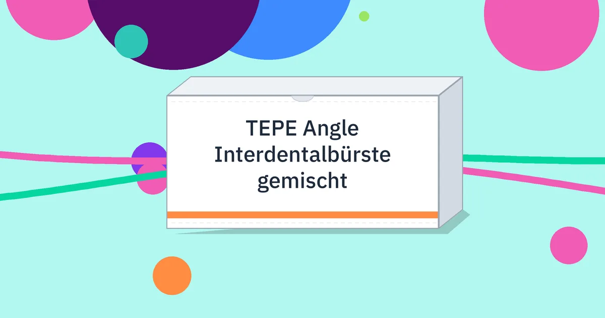Symbolbild: Packung mit der Aufschrift TEPE Angle Interdentalbürste gemischt (PZN 07709049) – Verfügbarkeit und Bezug in Apotheken in Frankfurt am Main