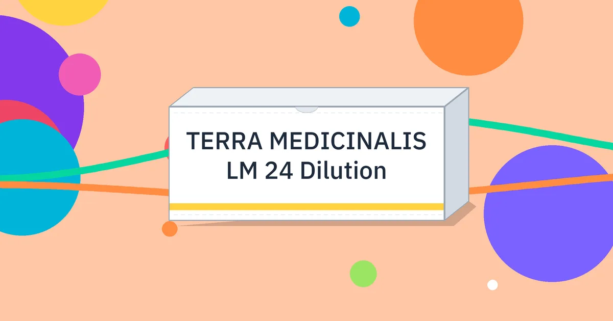 Symbolbild: Packung mit der Aufschrift TERRA MEDICINALIS LM 24 Dilution (PZN 13217221) – Verfügbarkeit und Bezug in Apotheken in Frankfurt am Main
