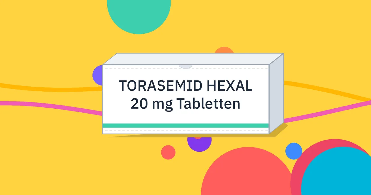 Symbolbild: Packung mit der Aufschrift TORASEMID HEXAL 20 mg Tabletten (PZN 04008702) – Verfügbarkeit und Bezug in Apotheken in Frankfurt am Main