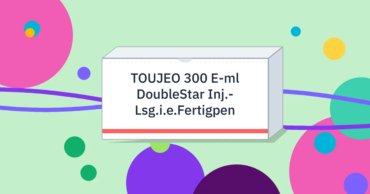 Symbolbild: Packung mit der Aufschrift TOUJEO 300 E-ml DoubleStar Inj.-Lsg.i.e.Fertigpen (PZN 17396054) – Verfügbarkeit und Bezug in Apotheken in Frankfurt am Main
