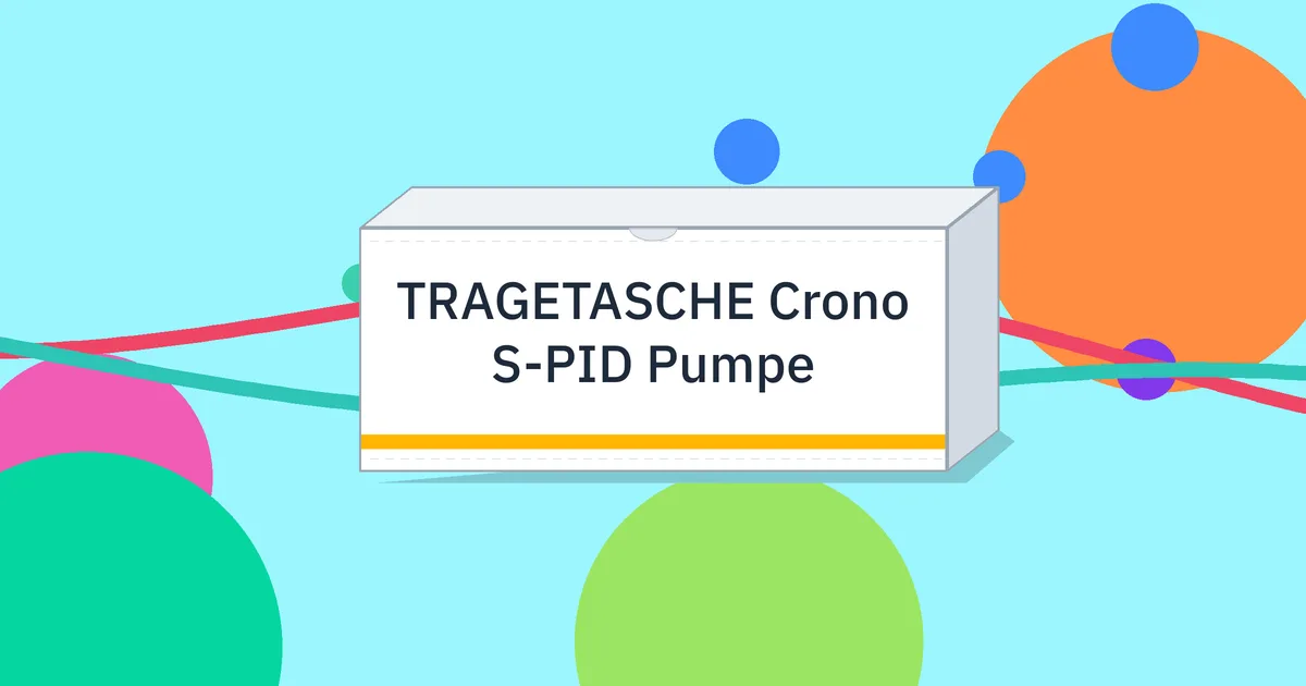 Symbolbild: Packung mit der Aufschrift TRAGETASCHE Crono S-PID Pumpe (PZN 17530239) – Verfügbarkeit und Bezug in Apotheken in Frankfurt am Main