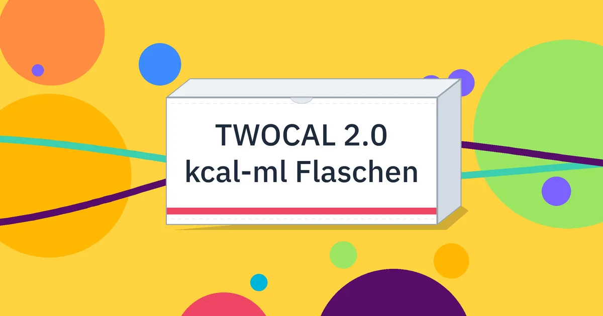 Symbolbild: Packung mit der Aufschrift TWOCAL 2.0 kcal-ml Flaschen (PZN 17885155) – Verfügbarkeit und Bezug in Apotheken in Frankfurt am Main
