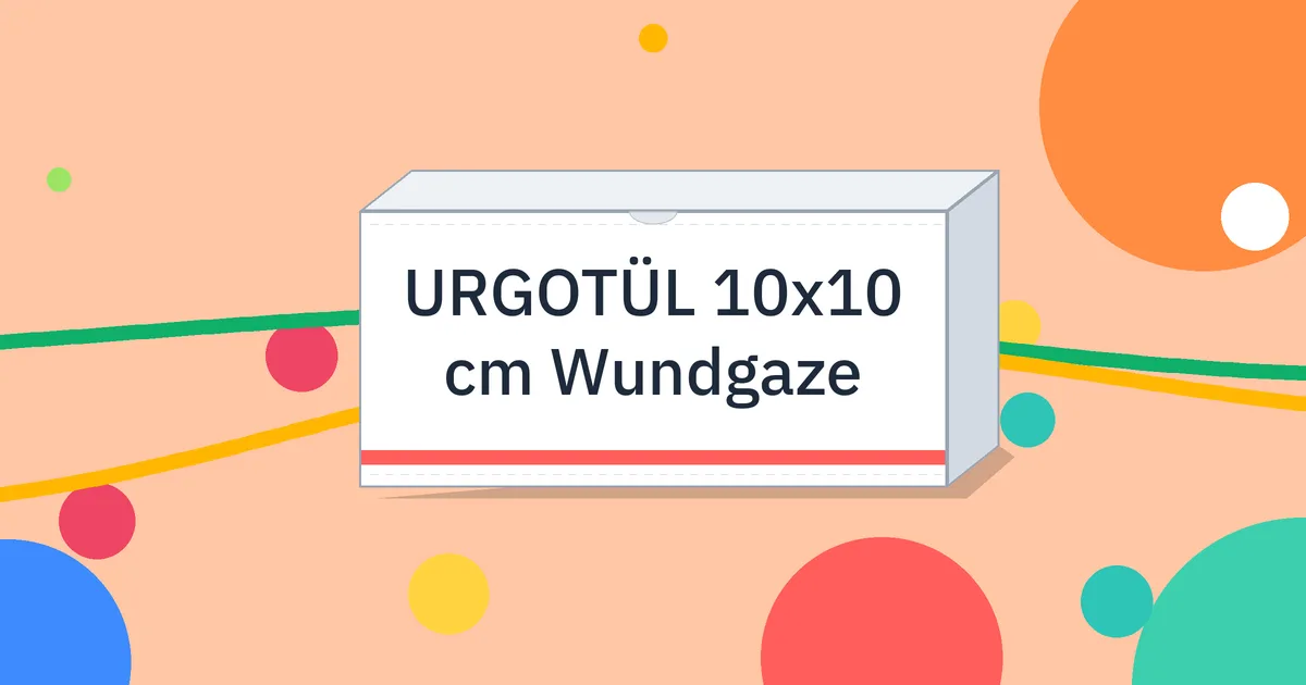 Symbolbild: Packung mit der Aufschrift URGOTÜL 10x10 cm Wundgaze (PZN 19823833) – Verfügbarkeit und Bezug in Apotheken in Frankfurt am Main