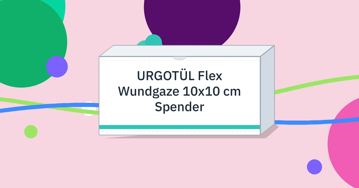 Symbolbild: Packung mit der Aufschrift URGOTÜL Flex Wundgaze 10x10 cm Spender (PZN 20864760) – Verfügbarkeit und Bezug in Apotheken in Frankfurt am Main