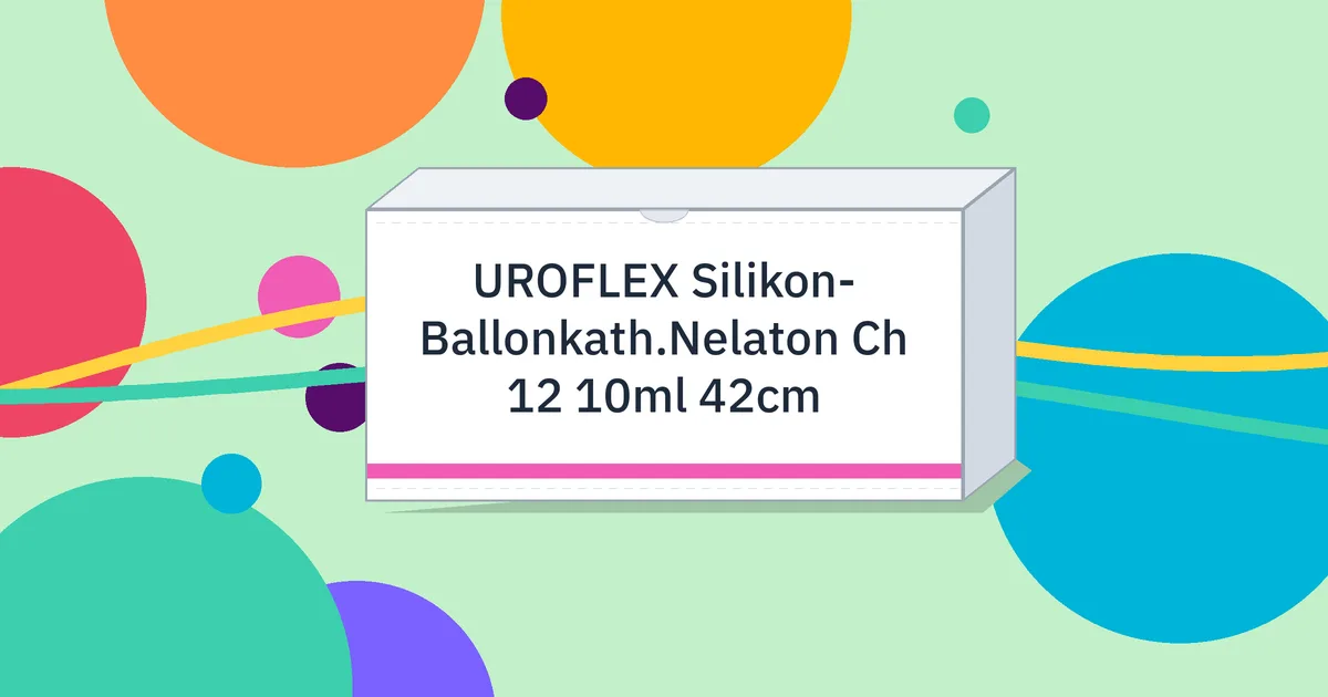 Symbolbild: Packung mit der Aufschrift UROFLEX Silikon-Ballonkath.Nelaton Ch 12 10ml 42cm (PZN 16240396) – Verfügbarkeit und Bezug in Apotheken in Frankfurt am Main