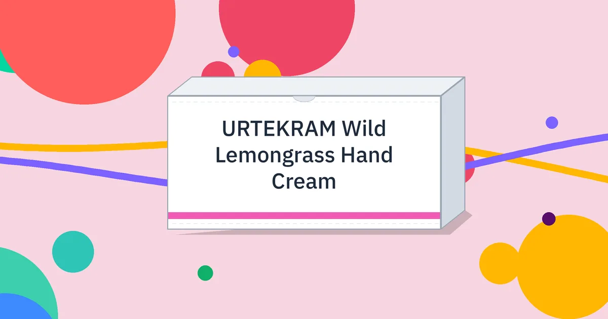 Symbolbild: Packung mit der Aufschrift URTEKRAM Wild Lemongrass Hand Cream (PZN 19478359) – Verfügbarkeit und Bezug in Apotheken in Frankfurt am Main