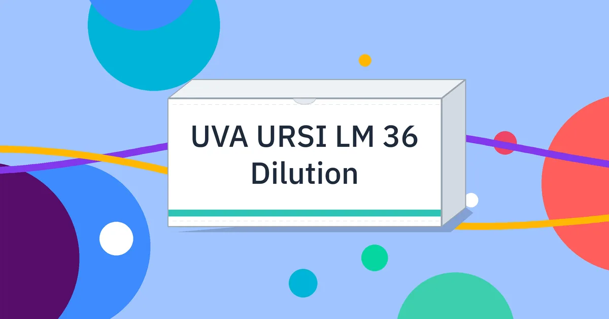 Symbolbild: Packung mit der Aufschrift UVA URSI LM 36 Dilution (PZN 13259403) – Verfügbarkeit und Bezug in Apotheken in Frankfurt am Main