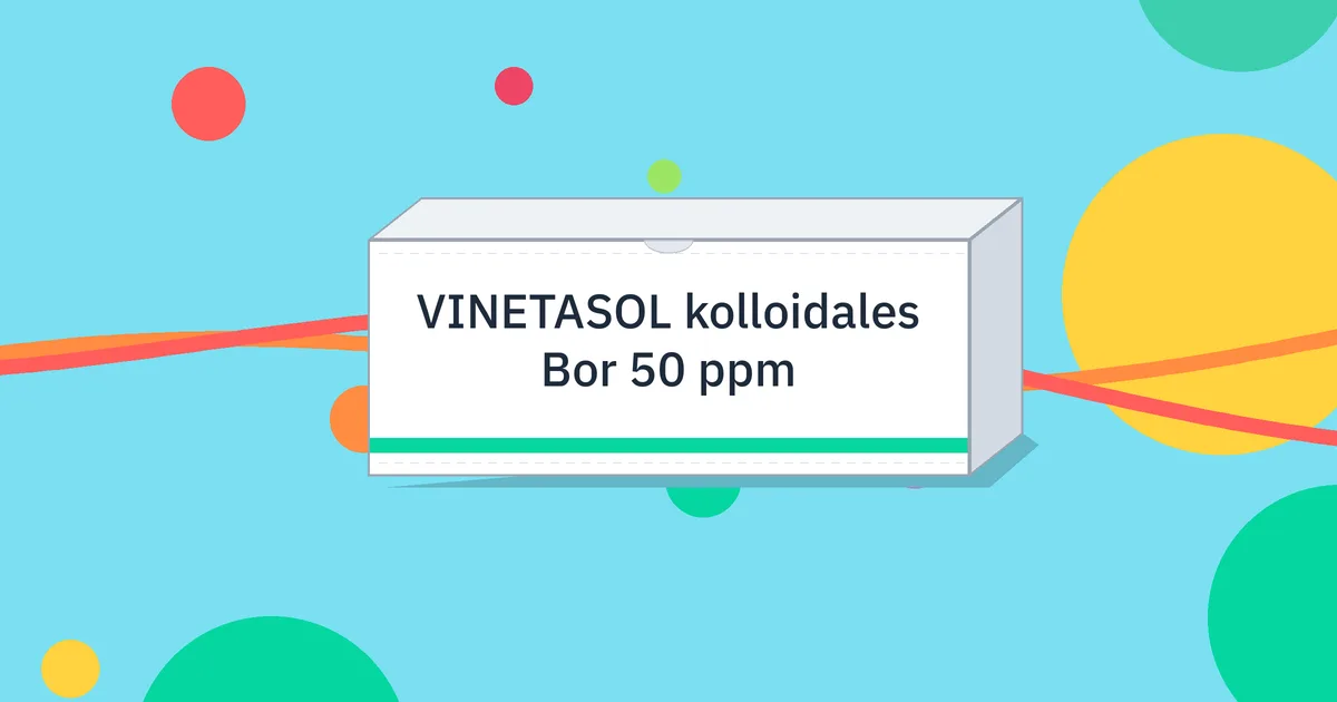 Symbolbild: Packung mit der Aufschrift VINETASOL kolloidales Bor 50 ppm (PZN 19760914) – Verfügbarkeit und Bezug in Apotheken in Frankfurt am Main