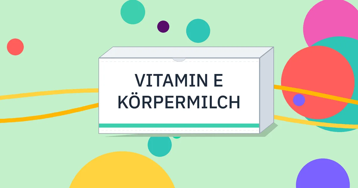 Symbolbild: Packung mit der Aufschrift VITAMIN E KÖRPERMILCH (PZN 04381105) – Verfügbarkeit und Bezug in Apotheken in Frankfurt am Main
