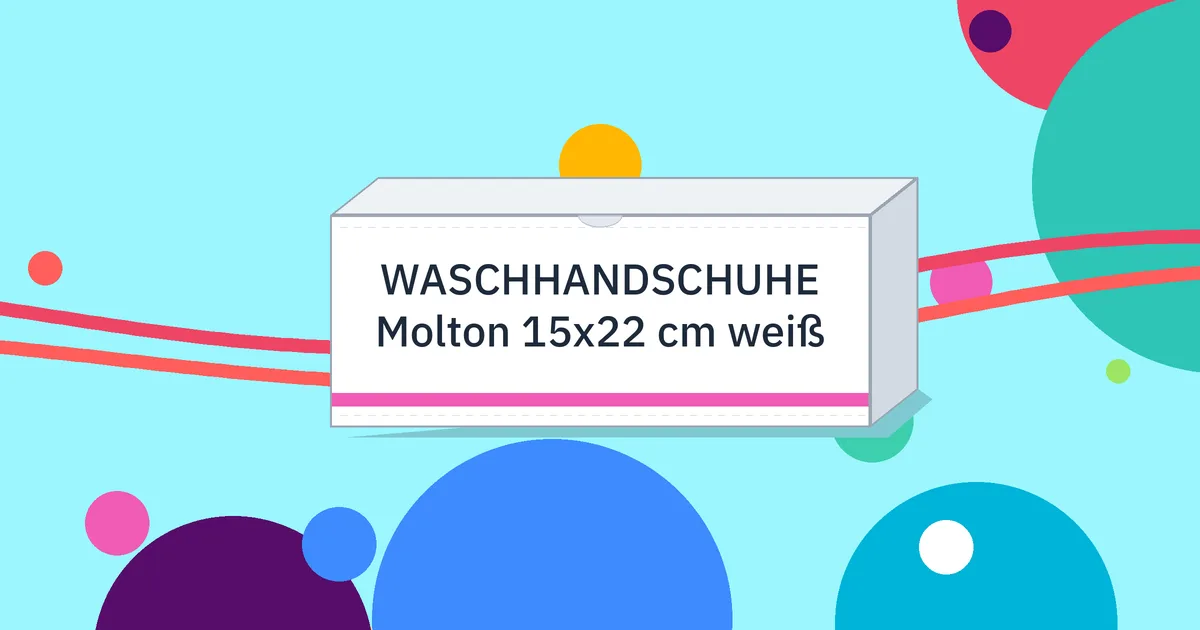 Symbolbild: Packung mit der Aufschrift WASCHHANDSCHUHE Molton 15x22 cm weiß (PZN 10127813) – Verfügbarkeit und Bezug in Apotheken in Frankfurt am Main