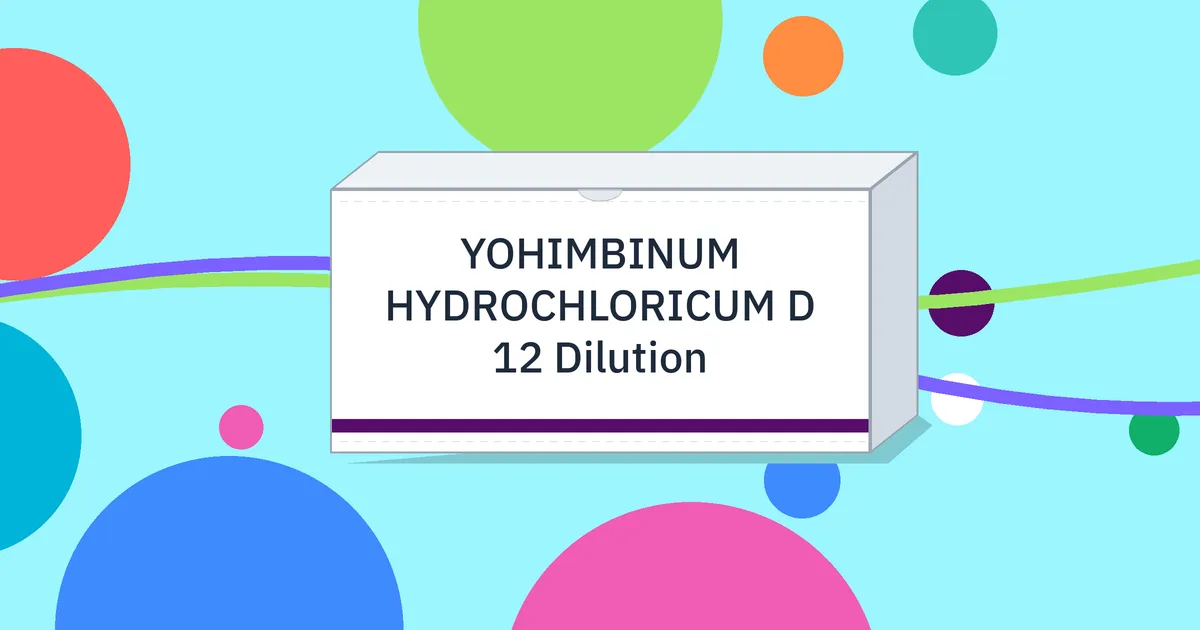 Symbolbild: Packung mit der Aufschrift YOHIMBINUM HYDROCHLORICUM D 12 Dilution (PZN 00546408) – Verfügbarkeit und Bezug in Apotheken in Frankfurt am Main